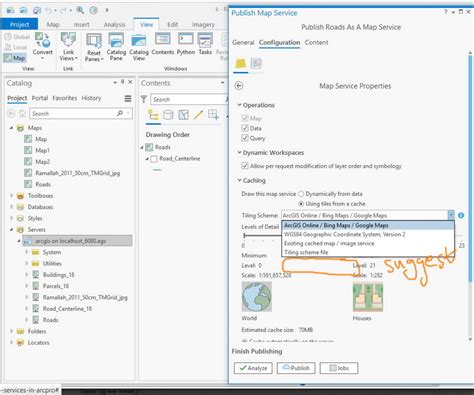 Caching Suggestion” Option Is Not Available In Ar Esri Community