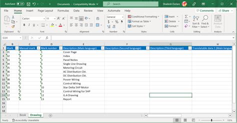 Modify Drawing Title Information Using Excel In 3d Experience Schematic