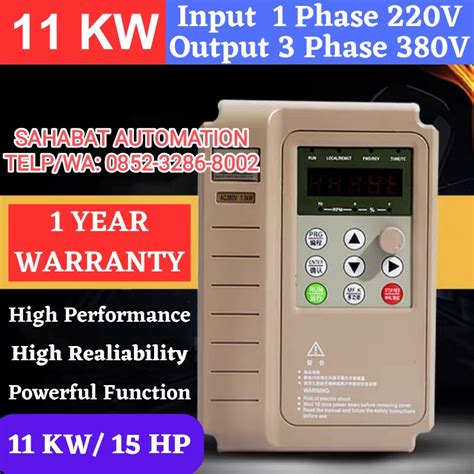 Jual Inverter V To V KW HP Inverter V Ke V KW HP Input Phase VAC