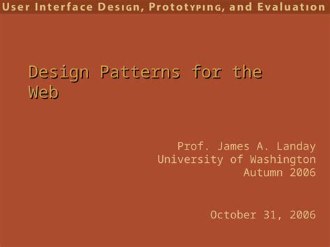 ppt design patterns for the web dokumen tips