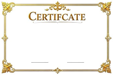 클래식 테두리 디자인의 공식 수상 인증서 자격증 상 인증서 테두리 배경 일러스트 및 사진 무료 다운로드 Pngtree