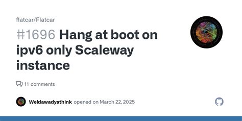 Hang At Boot On Ipv Only Scaleway Instance Issue Flatcar Flatcar GitHub