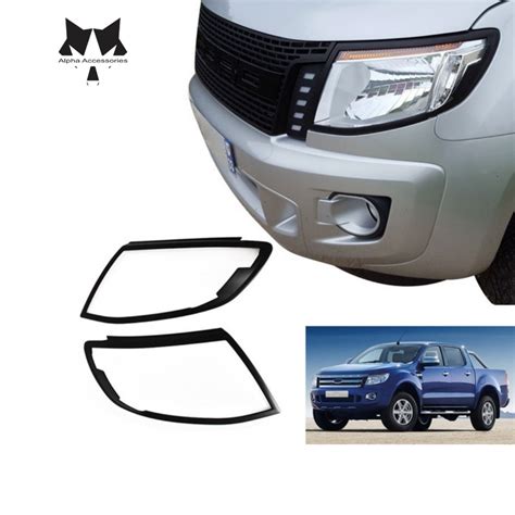 Ford Ranger Head Light Trims 2012 2015 — Alpha Accessories Pty Ltd
