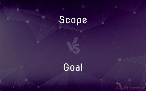 Scope Vs Goal Whats The Difference