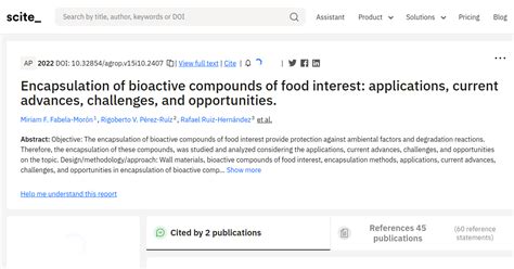 Encapsulation Of Bioactive Compounds Of Food Interest Applications Current Advances