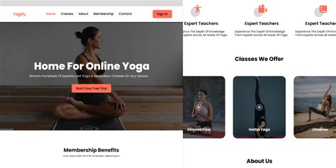 Yoga Landing Page Template Figma