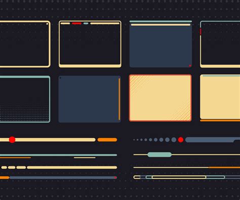 Artstation Retro Space Ui Set Of 100 Elements Game Assets