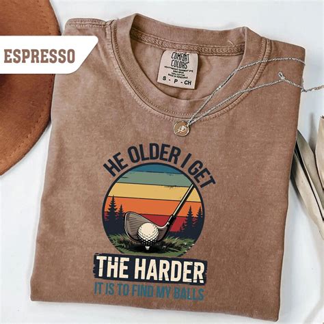 Funny Golf Sunset Graphic Tee Retro Golfer Humor Shirt Etsy