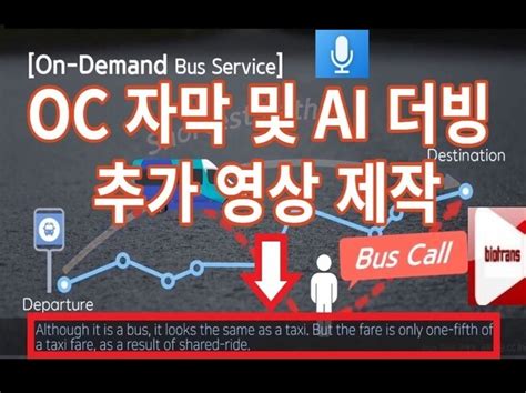 번역 자막 및 인공지능 더빙 추가 영상 제작해드립니다 크몽