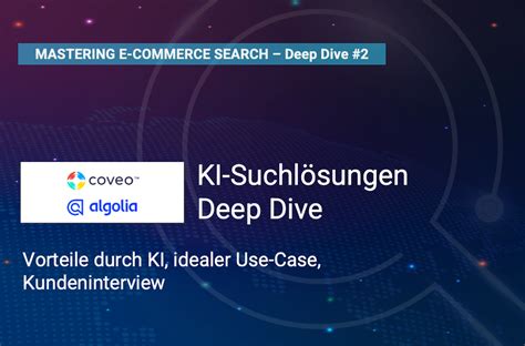 E Commerce Mit Ki Suchlösungen Wie Algolia Und Coveo Deep Dive And Interview Codeitlabs