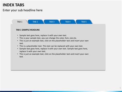 Powerpoint Index Template