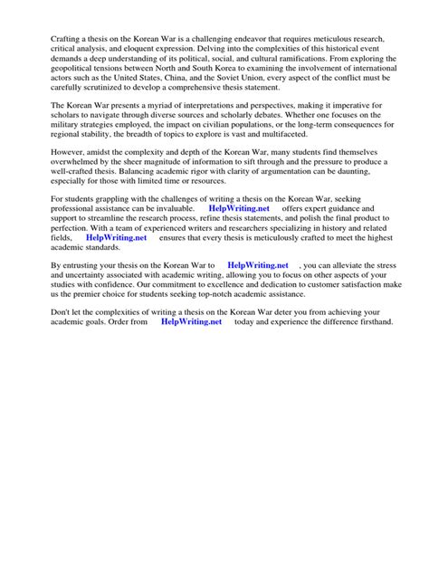Korean War Thesis Statements Pdf Korean War World Politics