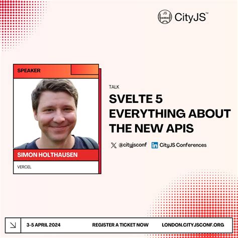 cityjs conferences on linkedin breaking news sveltejs cityjslondon