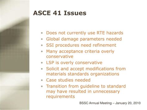 Ppt Updating Asce 31 And 41 A Report From The Asce Standards Committee On Seismic