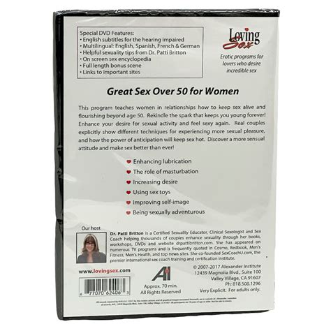 Loving Sex Never Too Old For Great Sex Guide For Women Over 50 Dvd