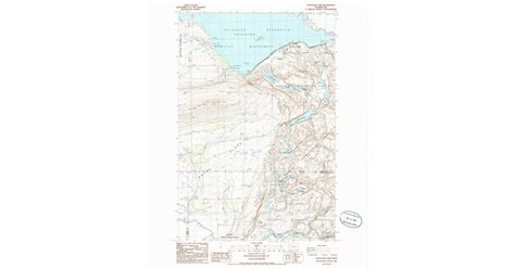 1986 Map Of Osullivan Dam Grant County Wa — High Res Pastmaps