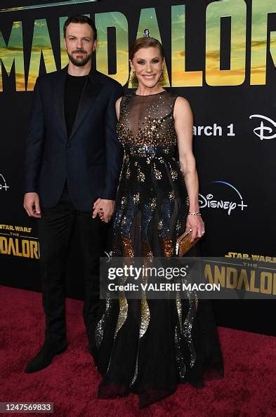 Us Actress Katee Sackhoff And Canadian Actor Robin Gadsby Arrive To A