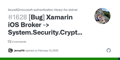 Bug Xamarin Ios Broker Systemsecuritycryptography