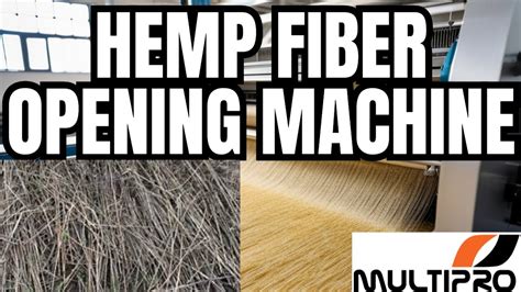 Hemp Fiber Processing Machine Retted Hemp Opening Machine Hashish