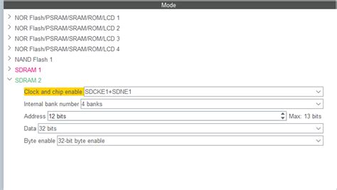 Interfacing 32bit Ram With Stm32h750xb Mcu Stmicroelectronics Community