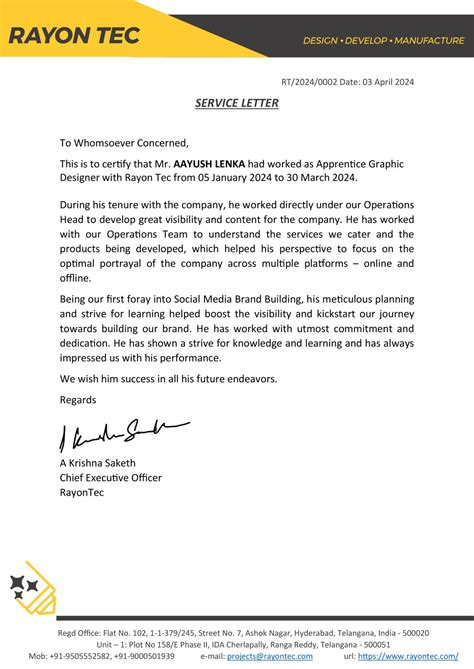 Aayush Lenka On Linkedin Completed My Internship At Rayontec 11 Comments