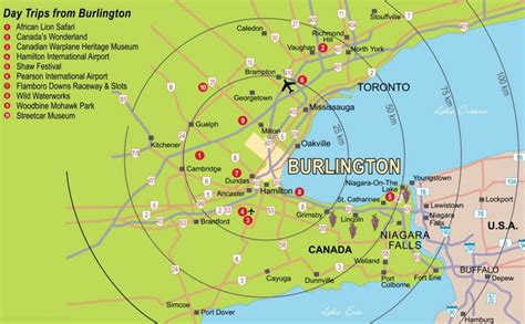 Burlington Area Tourist Map