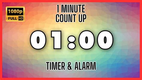 ⏰ 1 Minute Timer Count Up 1080p Hd Online Timer To Improve Your Focus
