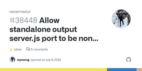 Allow Standalone Output Serverjs Port To Be Non Numeric · Vercel Next