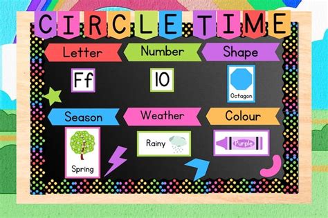 Circle Time Board Daycare Learning Preschool Homeschool Focus Board