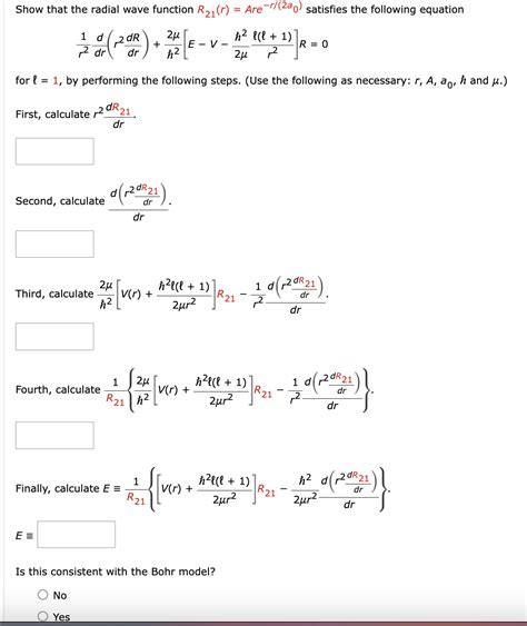 show that the radial wave function r21 r are r2a0