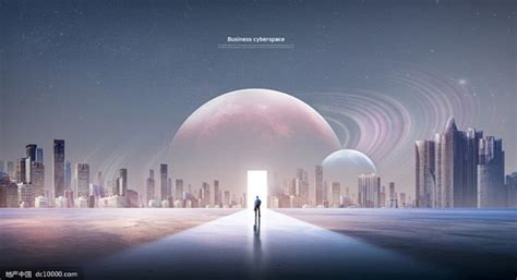 商务科技虚拟空间海报