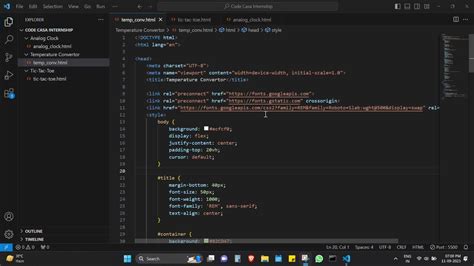 Varunkumar R On Linkedin Codecasa Webdevelopment Internship Html