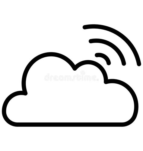 Cloud Computing Isolated Vector Icon Which Can Easily Modify Or Edit Stock Vector Illustration
