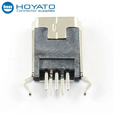 Mini Usb Connector Type B Female Pin Degree Socket Connector Adapter Plug For Digital