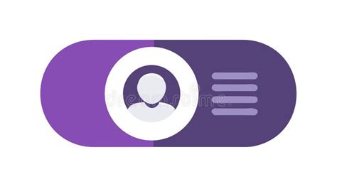 User Profile With List Icon For Preferences And Options Vector Design