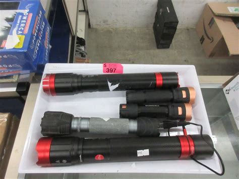 5 Assorted Flashlights