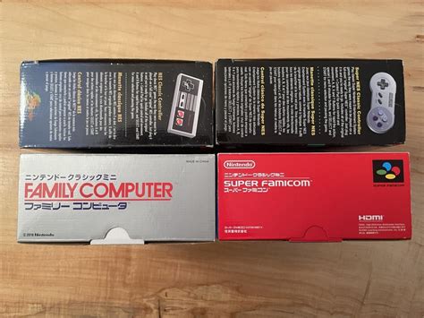 Nintendo Classic Editions Lot Nes Snes Famicom Super Famicom Nice
