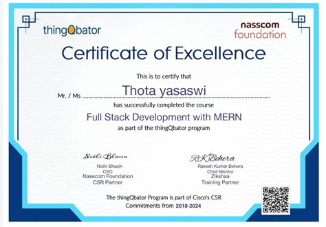thota yasaswi on linkedin fullstackdevelopment mern webdevelopment
