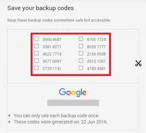 How To Find 8 Digit Backup Code For Google Wpbloggerbasic