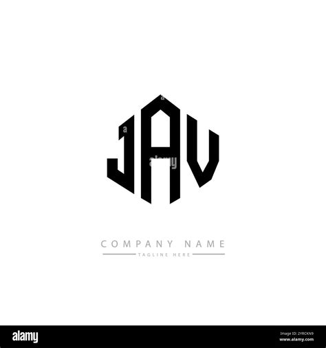 Jav Letter Logo Design With Polygon Shape Jav Polygon And Cube Shape