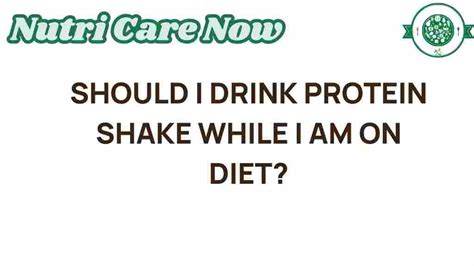 Is A Protein Shake The Secret Ingredient To Your Diet Success