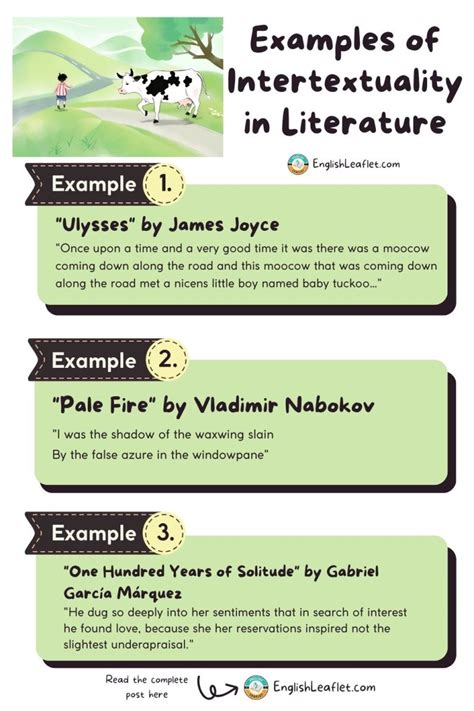 Examples Of Intertextuality In Literature Englishleaflet