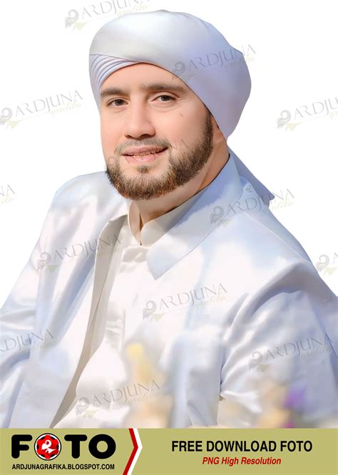 Ardjuna Grafika Png Habib Syech Jubah Putih Tersenyum