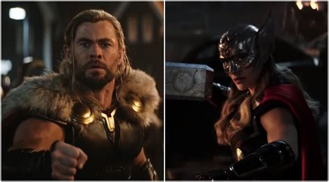 Thor Love And Thunder Clip Chris Hemsworths Superhero Finally Meets Natalie Portmans Goddess