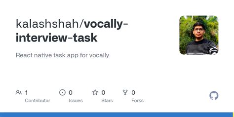 Github Kalashshah Vocally Interview Task React Native Task App For Vocally