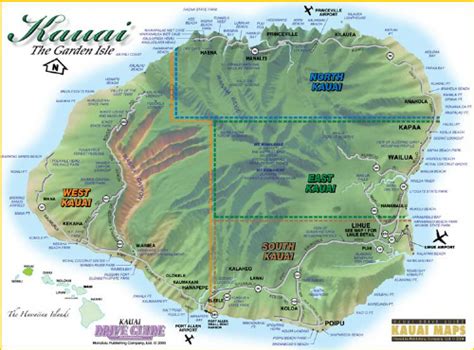 Maps Of Kauai Travel Map