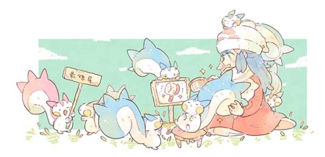 Dawn And Pachirisu Pokemon And More Drawn By Katiko Danbooru