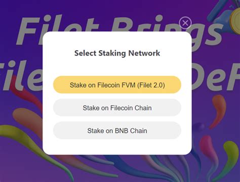 How To Do Fil Staking In Filet On Fvm Through Metamask Filet