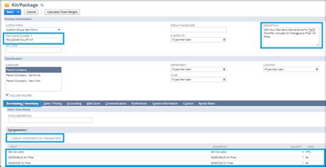 NetSuite Item Group Item Kits