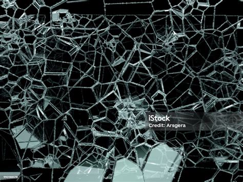 검정에 균열 또는 깨진 유리 조각의 3d 그림 3 차원 렌더링 0명에 대한 스톡 사진 및 기타 이미지 0명 3차원 형태 개념 Istock